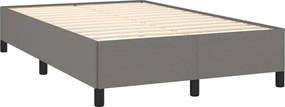 Box spring postel s matrací a LED tmavě šedá 120x190 cm textil 3270212