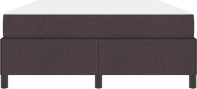 Postel s boxspringem Tmavě hnědá 140 x 190 cm textil 3398860