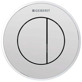 Geberit - Oddálené ovládání splachování typ 10, 2-činné, pro nádržku pod omítku 8 cm, lesklý chrom 116.056.KH.1
