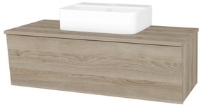 Dřevojas Koupelnová skříň INVENCE SZZ 100 (umyvadlo Joy 3) Varianta: L01 Bílá vysoký lesk / D06 Ořech