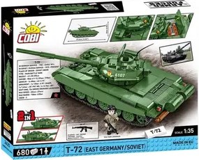 COBI 2625 Armed Forces T-72 (DDR/SOVIET) / 680 kostek / 1 figurka / 1: