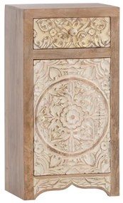 furniture-nabytek.cz - Masivní koupelnová spodní skříňka Delmar z mangového dřeva, lakovaná, hnědá – 43×30×80 cm