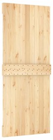 Posuvné dveře s kováním 100 x 210 cm masivní borové dřevo,  3203253