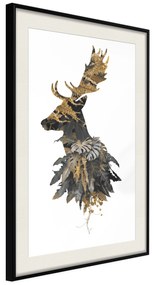 Artgeist King of the Forest Velikosti (šířkaxvýška): 20x30, Finální vzhled: Černý rám s paspartou