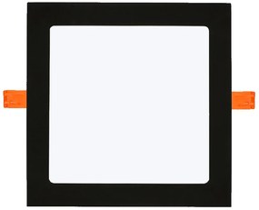 LEDSVITI OT-S01-18-DW Černý vestavný LED panel 18W čtverec 225x225mm denní bílá