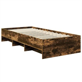 Rám postele s čelo Kouřový dub 80 x 200 cm Kompozitní dřevo 3408904