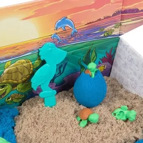 SPIN MASTER Kinetic Sand Project Planet želvy / hrací sada / 680 g pís