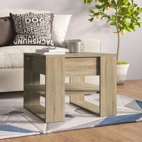 vidaXL Konferenční stolek 55,5x55x45 cm kompozitní dřevo [816932] Barva: Bílá