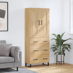 Skříň highboard dub sonoma 69,5 x 34 x 180 cm kompozitní dřevo 3199772