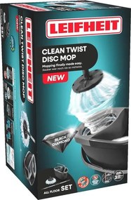 Rotační mop s kbelíkem Clean Twist Disc Mop Ergo Black – LEIFHEIT
