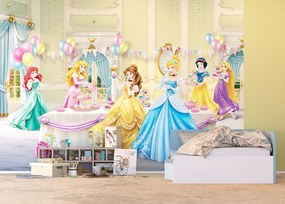 Dětská vliesová fototapeta na zed' Princezny na Plese, Disney | 360 x 270 cm | DFTDN 5066