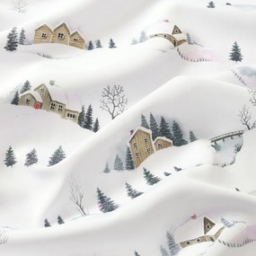 Goldea běhoun na stůl teflonový - zimní krajina 50x180 cm