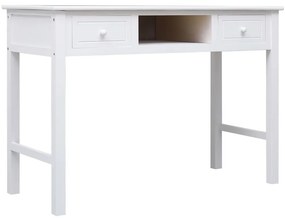 Psací stůl bílý 110 x 45 x 76 cm dřevo 284157