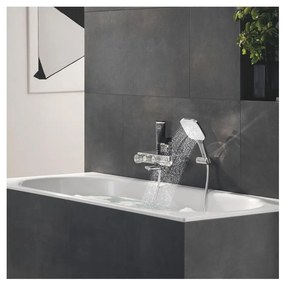 Grohe Rainshower SmartActive 130 Cube - Set pro upevnění na zeď se 3 proudy, měsíční bílá/chrom 26588LS0