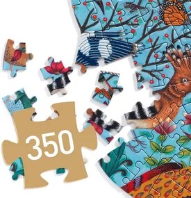 DJECO Obrysové puzzle Pták Dodo / 350 dílků / 62 × 46 cm