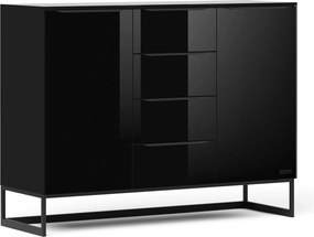 XXXLutz KOMODA, černá, 120/77/40 cm Joop! - Široké komody - 000531015005