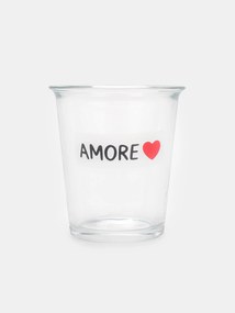 Sinsay - Sklenice s nápisy CIAO! a AMORE 2 pack - černá