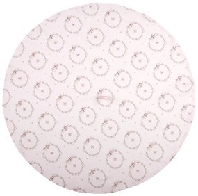 Bavlněná kulatá utěrka s květy Floral Easter Bunny - Ø 80 cm
