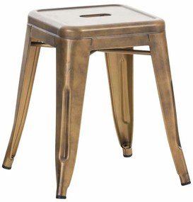 Stohovatelná kovová židle Armin - Zlatá