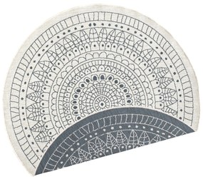 NORTHRUGS - Hanse Home koberce Kusový koberec Twin-Wendeteppiche 103143 creme grau kruh – na ven i na doma - 140x140 (průměr) kruh cm