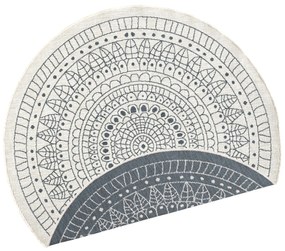 NORTHRUGS - Hanse Home koberce Kusový koberec Twin-Wendeteppiche 103143 creme grau kruh – na ven i na doma - 240x240 (průměr) kruh cm
