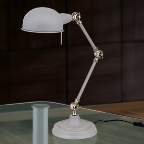 Orion LA4-1186-Grau Stylová stolní lampa KERMIT ŠEDÁ + patina