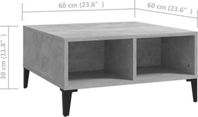 vidaXL Konferenční stolek 60 x 60 x 30 cm dřevotříska [805990] Barva: Bílá
