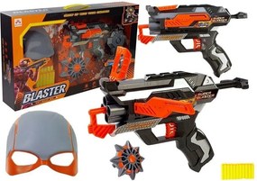 LEAN Toys Rozkládací pistole na pěnové šipky s maskou