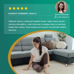 BT Carpet, Kusový koberec Wolly 102840 kruh, 200x200 (průměr) kruh, šedá, ložnice