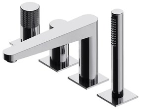 Omnires CONTOUR CT8032CR Vanová 4-otvorová baterie, chrom - Omnires