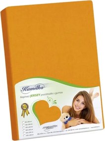 Bellatex Prostěradlo jersey oranžová rozměr 220x200 cm