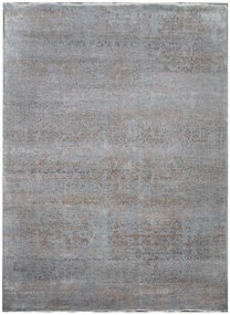 Diamond Carpets India, Ručně vázaný kusový koberec Diamond DC-JK 1 Silver/mouse, 305x425, šedá, chodba / předsíň
