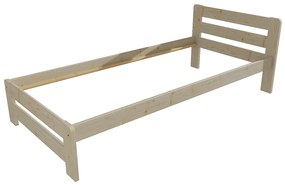 Vomaks Jednolůžková postel VMK002B Rozměr: 80 x 200 cm, Barva: surové dřevo