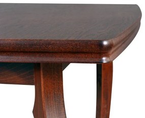Jídelní stůl KENT 1 doprava zdarma deska stolu kaštan, nohy stolu wenge
