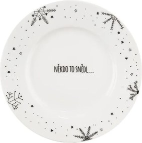 Porcelánový dezertní talíř VLOČKA 20 cm
