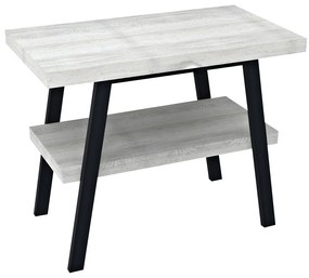 Sapho TWIGA umyvadlový stolek 90x72x50 cm, černá mat/dub starobílý - VC442-90-5