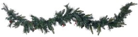 Osvícená vánoční girlanda 180 cm zelená WHITEHORN Beliani