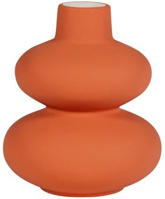 OnaDnes -20% Hoorns Oranžová keramická váza Sens 19 cm