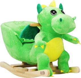 Spielwerk® Houpací zvířátko Dino Green s bezpečnostním pásem