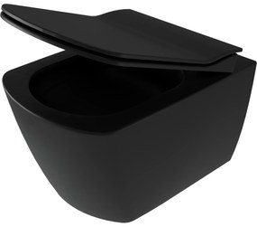 Deante Blur, záchodová WC mísa s funkcí bidetu 525x372x349 mm, černá matná, DEA-CDZ_NWPW
