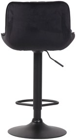 Bhm germany Barová židle Lentini, samet, černá / černá