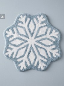 Sinsay - Koupelnová předložka ve tvaru vločky - modrá