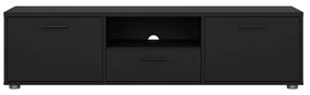 Černý TV stolek 147x38 cm Media – Tvilum