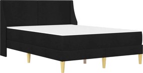 Rám postele s matrací s čelo Černý 120 x 190 cm Polyester 3414726