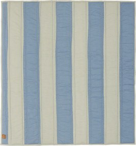 Modrá/krémová dětská hrací podložka 130x140 cm Striped – OYOY Mini