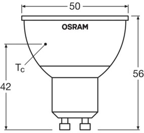 LED žárovka s dálkovým ovládáním GU10 PAR16 OSRAM 4,5W (25W) RGB+teplá bílá (2700K) reflektor 120°