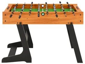 vidaXL Skládací stolní fotbal 121 x 61 x 80 cm světle hnědý