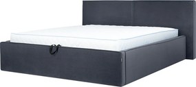 Postel 1,6x2,0 s výklopným roštem, grafit (Royal Velvet 21) Duo