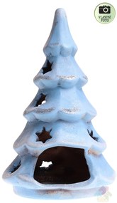 Keramický svícen Popis: Stromeček modrý