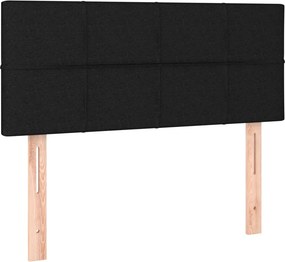 Box spring postel s matrací černá 90x190 cm textil 3140579